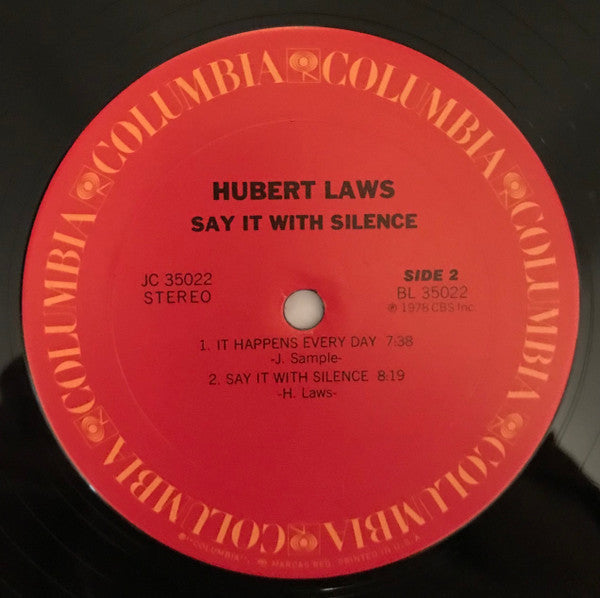 Buy Hubert Laws : Say It With Silence (LP, Album, San) Online for a ...